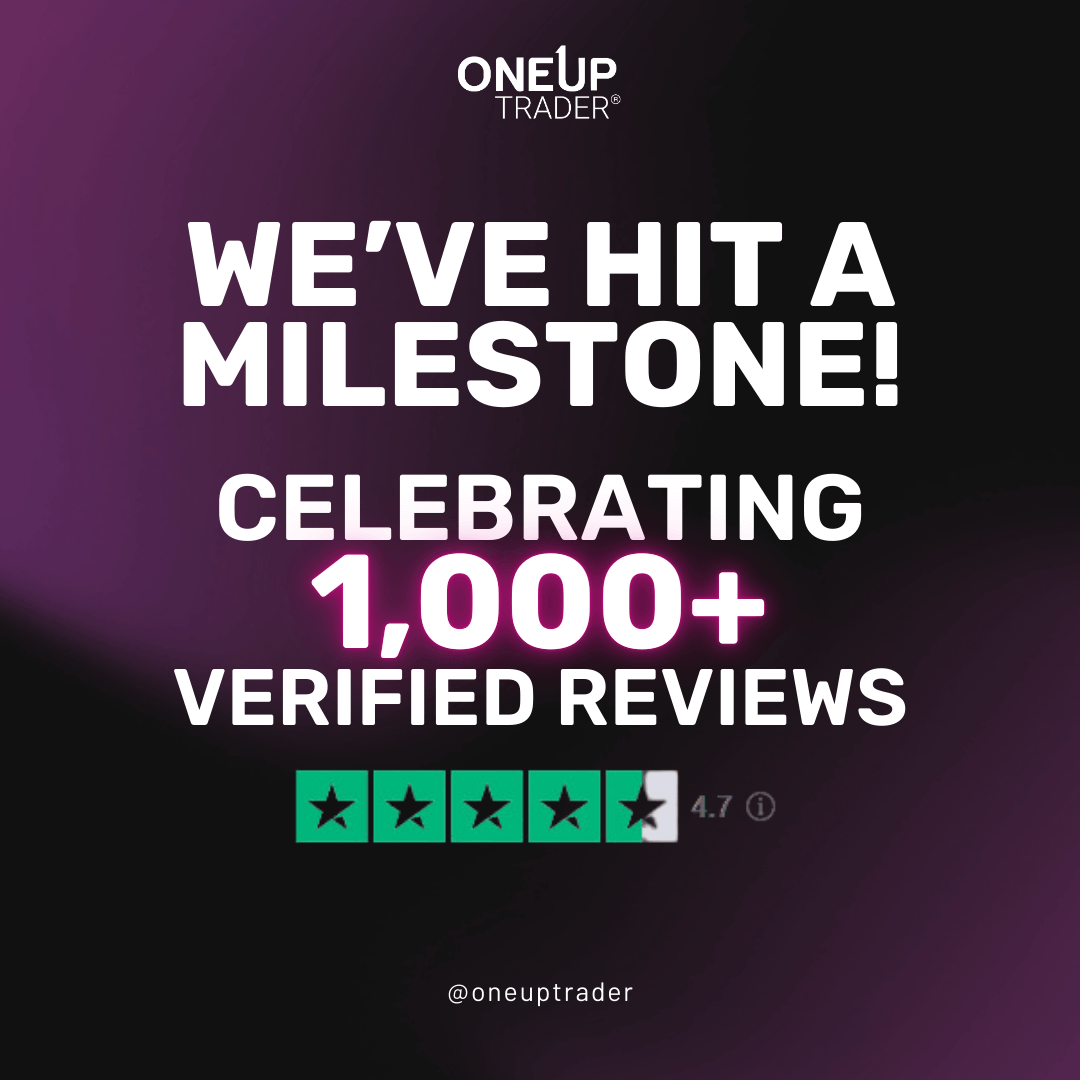 Celebrating 1,000 Trustpilot Reviews at OneUp Trader